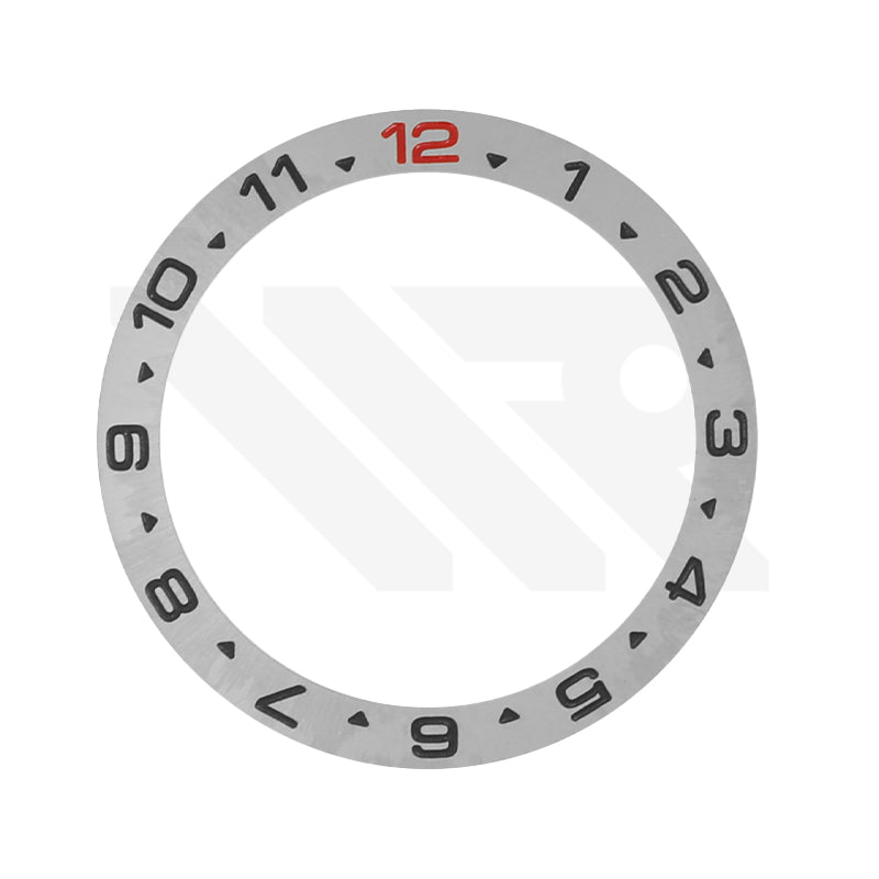 Flat Dual-Time Stainless Steel Bezel Insert For SKX / SRPD: Red 12 | WR ...