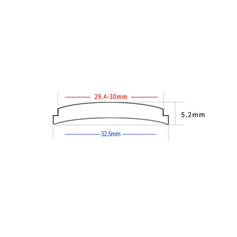 Groove Edge Double Domed Sapphire Crystal for Seiko Vintage Tuna ...