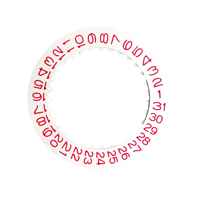 NH35 Date Disc - White-Red | WR Watches