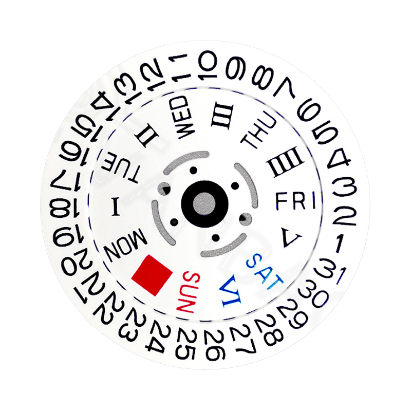 NH36 Day-Date Disc - Roman (White) | WR Watches