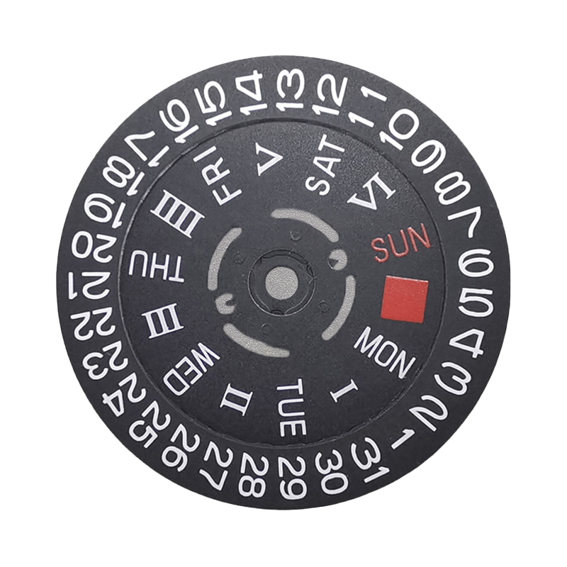 NH36 Day-Date Disc - Roman (Black) | WR Watches