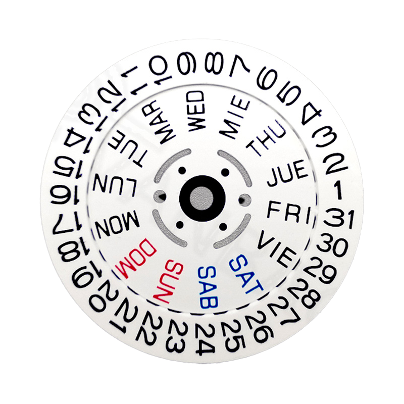 NH36 Day-Date Disc - English (White) | WR Watches