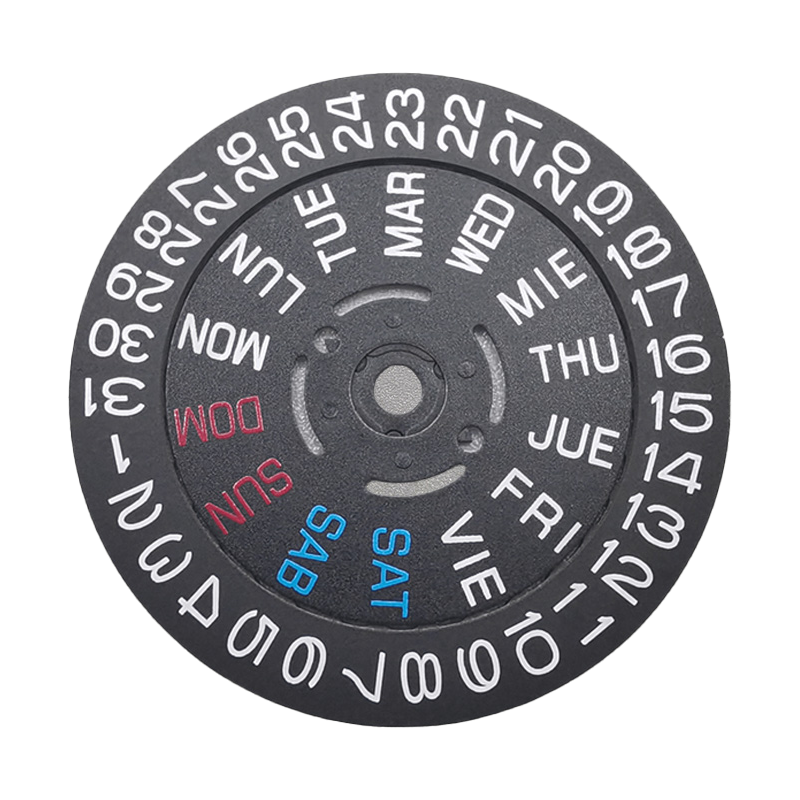 NH36 Day-Date Disc - English (Black) | WR Watches